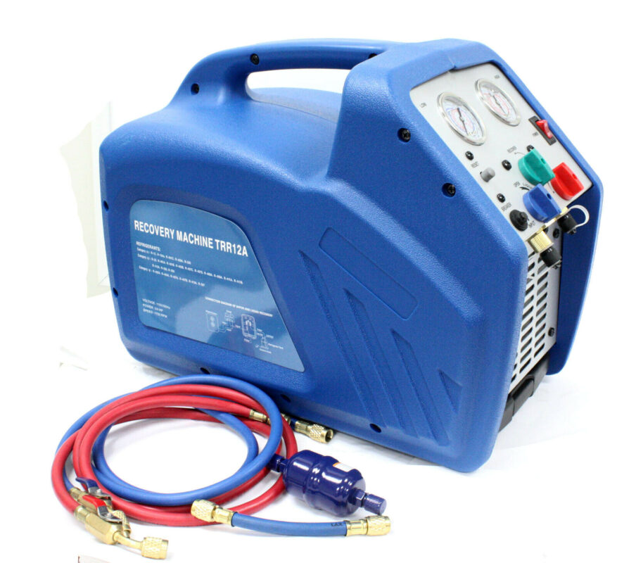 3/4 HP Refrigerant Mini Split HVAC AC Refrigerant Recovery Machine Dual ...