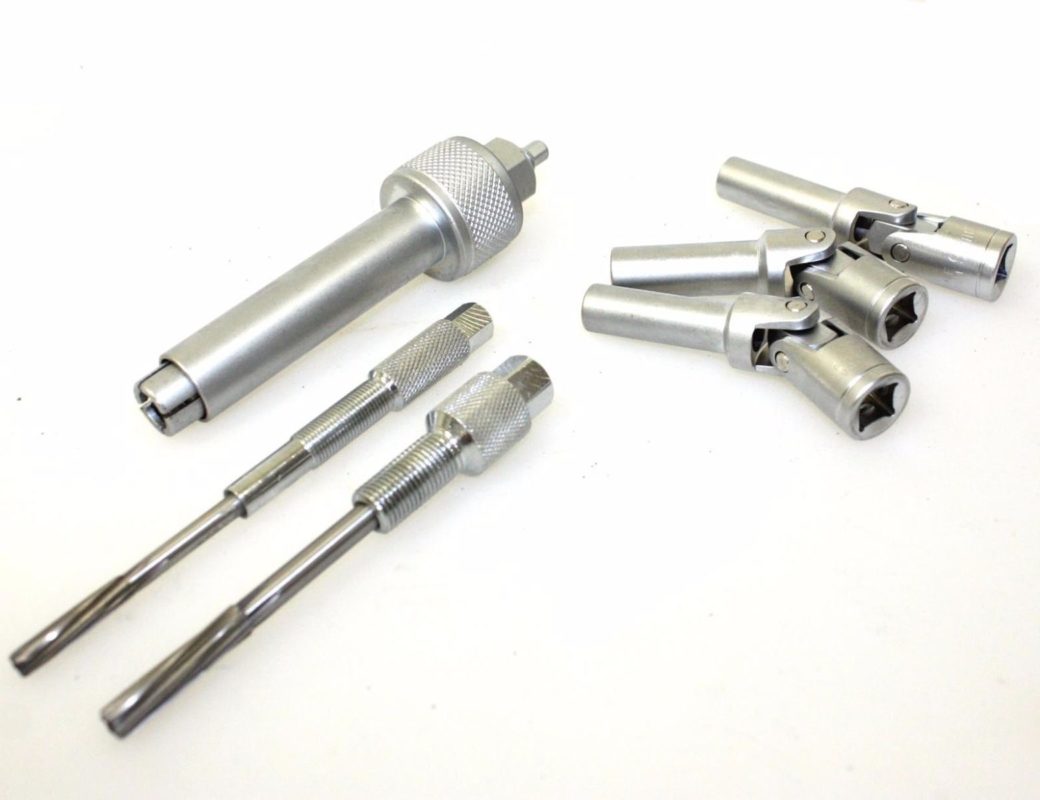 6Pc Diesel Glow Plug Socket Removal Tool Set 8 9 10mm socket& M10 M12 ...