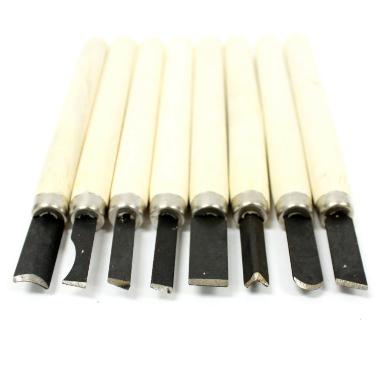 8 pc Mini Wood Carving Chisels Clay Molding Modeling Wax Precision ...