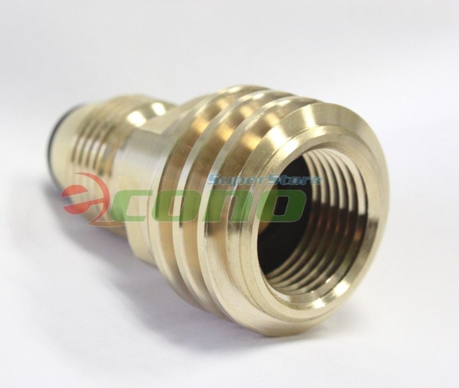 Converts Propane LP TANK POL service valve to QCC (Type 1) outlet Brass ...