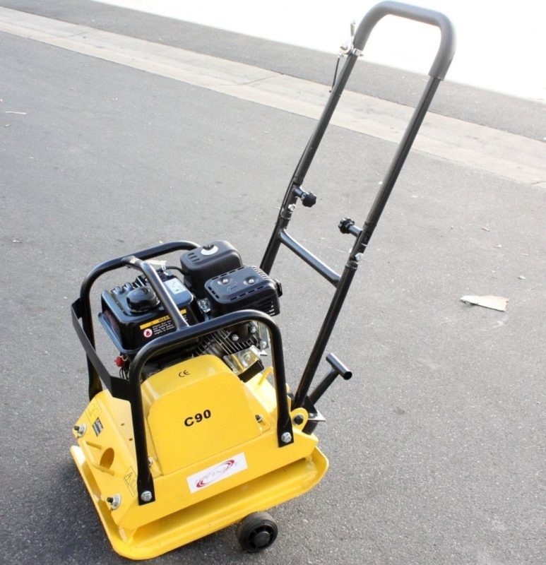 Walk Behind Dirt Vibrating Compactor Rammer Asphalt Soil 6.5HP 196cc ...