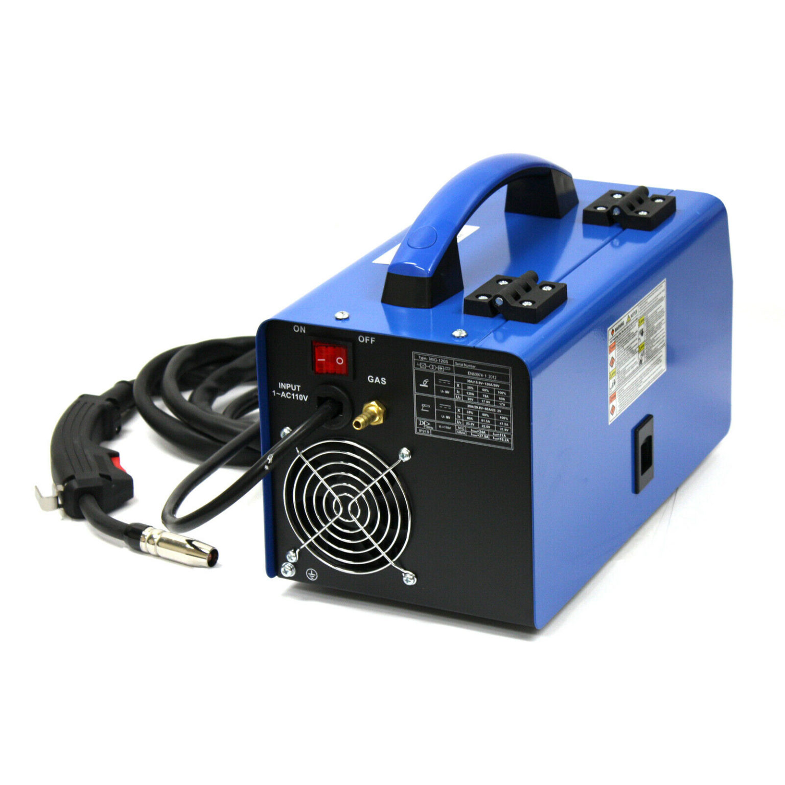 110V MIG-120S Inverter MIG MMA Welder 20-120A Auto Feed Welding Machine ...