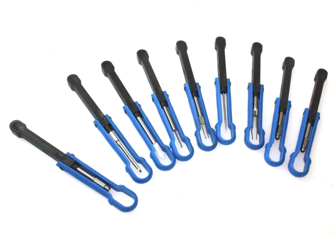 12pc Universal Terminal Release Mechanics Cable Extractor Tool Set 4 ...