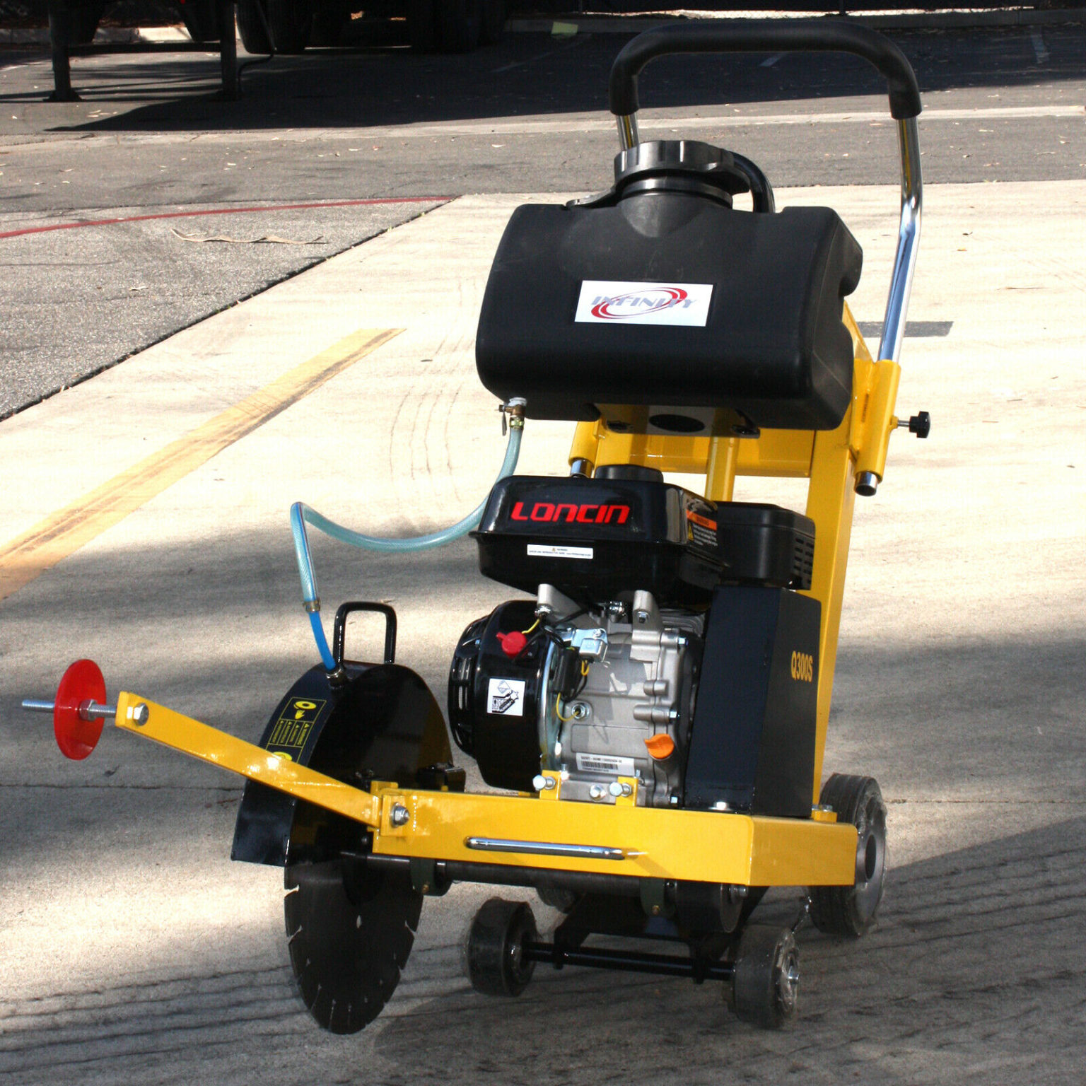 14" 6.5HP Gas Walk Behind Cut-Off Saw Concrete Cement Pavement Floor ...