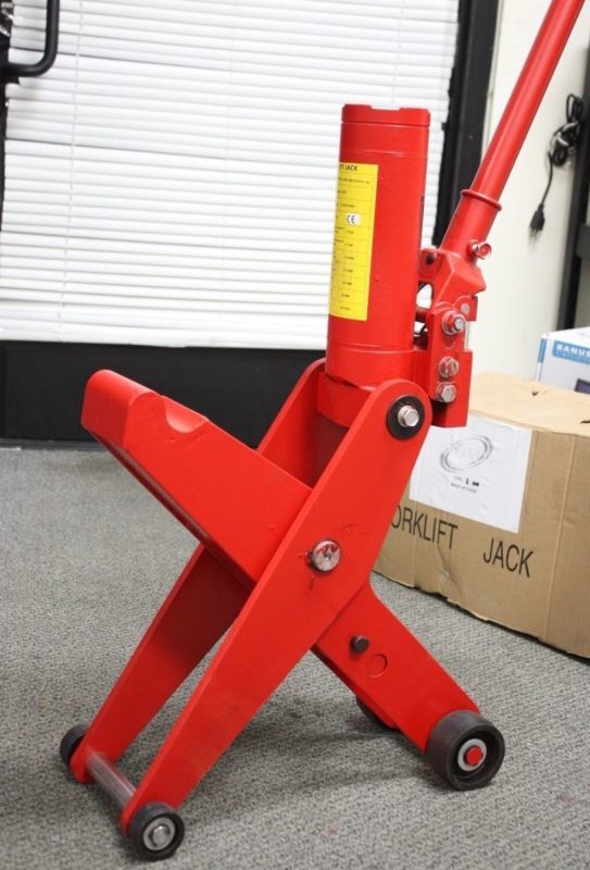 5 Ton Hydraulic Forklift Jack Fork Tractor Scissor Lift Jack 11000lbs ...