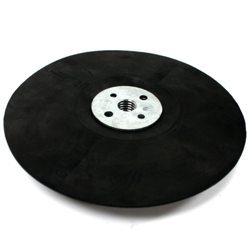 7" Flexible Rubber Backing Pad 5/8" – 11 Arbor w/ Retaining Disc Washer ...