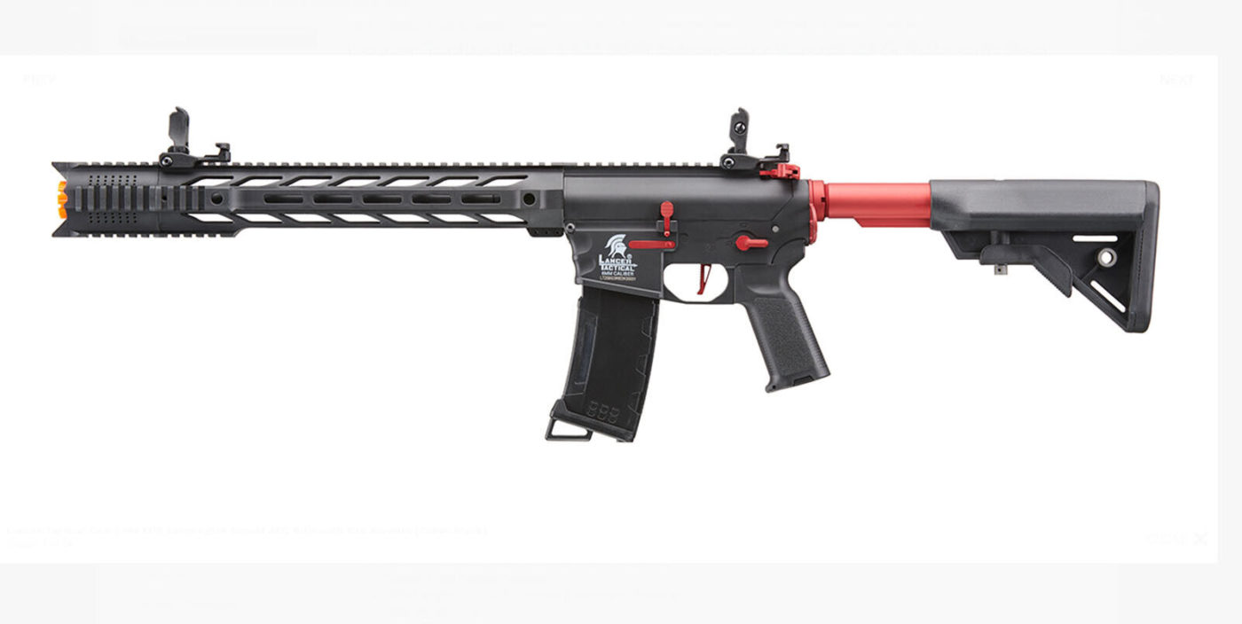 Lancer Tactical Gen 3 M4 SPR Interceptor Full Semi-Automatic Airsoft ...