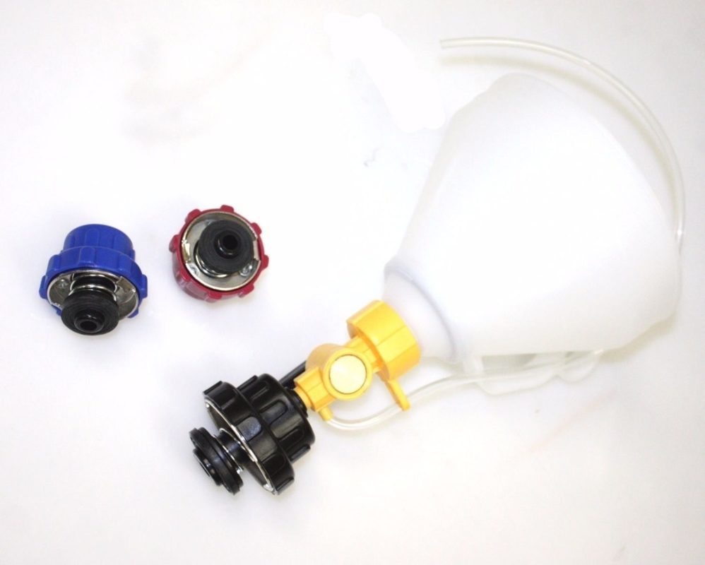 Top Off Radiator Coolant Filling Kit Universal Adapters & Spill-Free ...